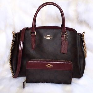 Coach | Bags | Coach Set Sage Carryall In Signature Canvas | Poshmark